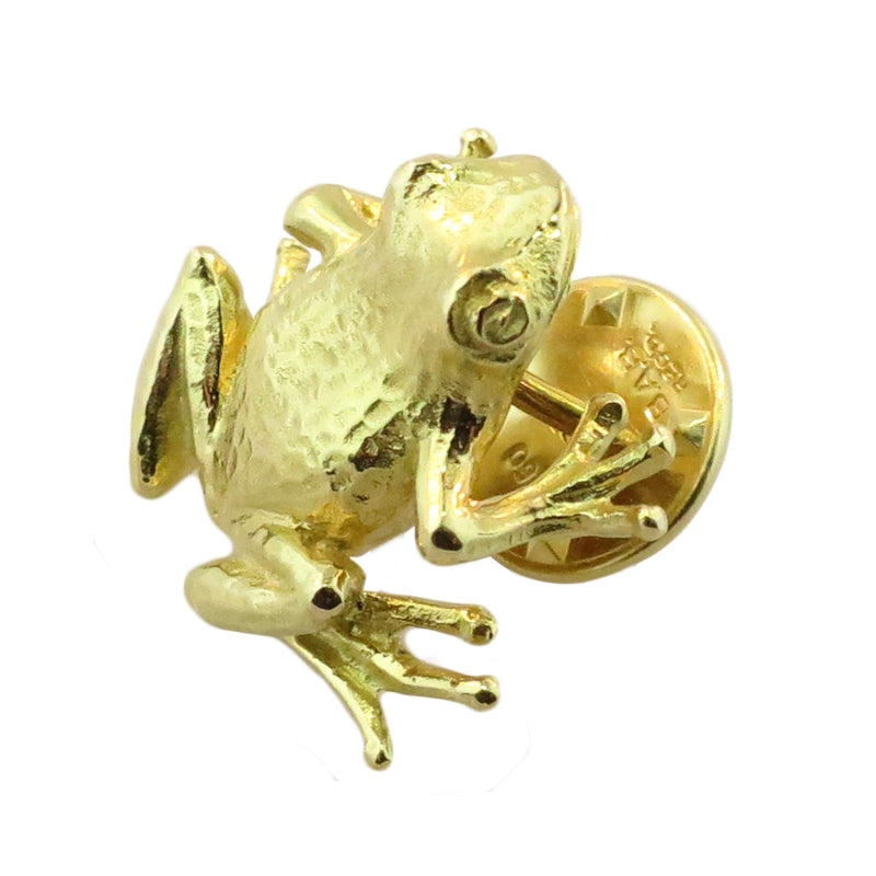 18ct Yellow Gold Frog Pin – Cameron Jewellery